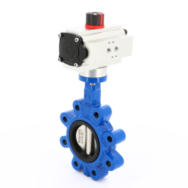 Ductile iron butterfly valve 1135 + ADA/ASR pneumatic actuator |Syveco