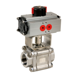 Stainless steel ball valve 703 + ADA/ASR pneumatic actuator |Syveco