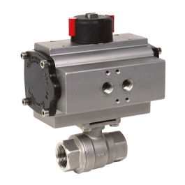 Stainless steel ball valve 715XS + ADA/ASR pneumatic actuator |Syveco