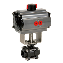 Carbon steel ball valve 737XS + ADA/ASR pneumatic actuator |Syveco