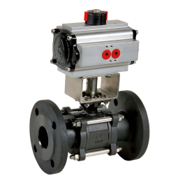 Carbon steel ball valve 765XS + ADA/ASR pneumatic actuator |Syveco