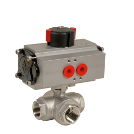 Stainless steel ball valve 780XS-L + ADA/ASR pneumatic actuator |Syveco