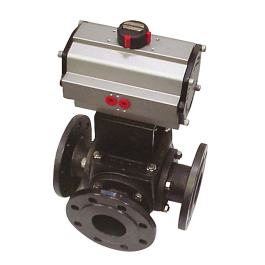 Carbon steel ball valve 783-L + ADA/ASR pneumatic actuator |Syveco