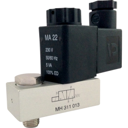Solenoid pilot valve 3/2 MH manual setting | Syveco